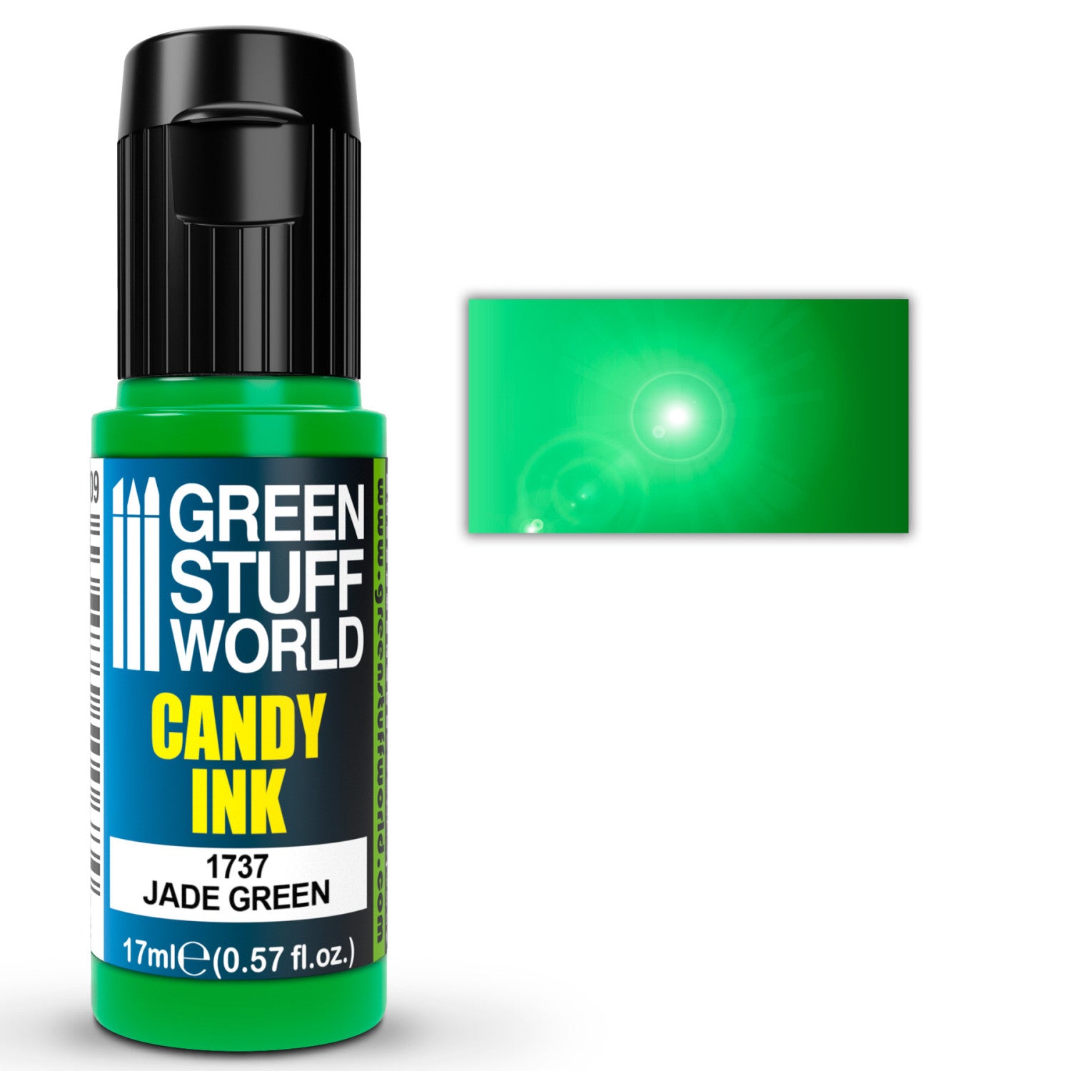 Candy Ink JADE GREEN 17ml | Transparentna Boja